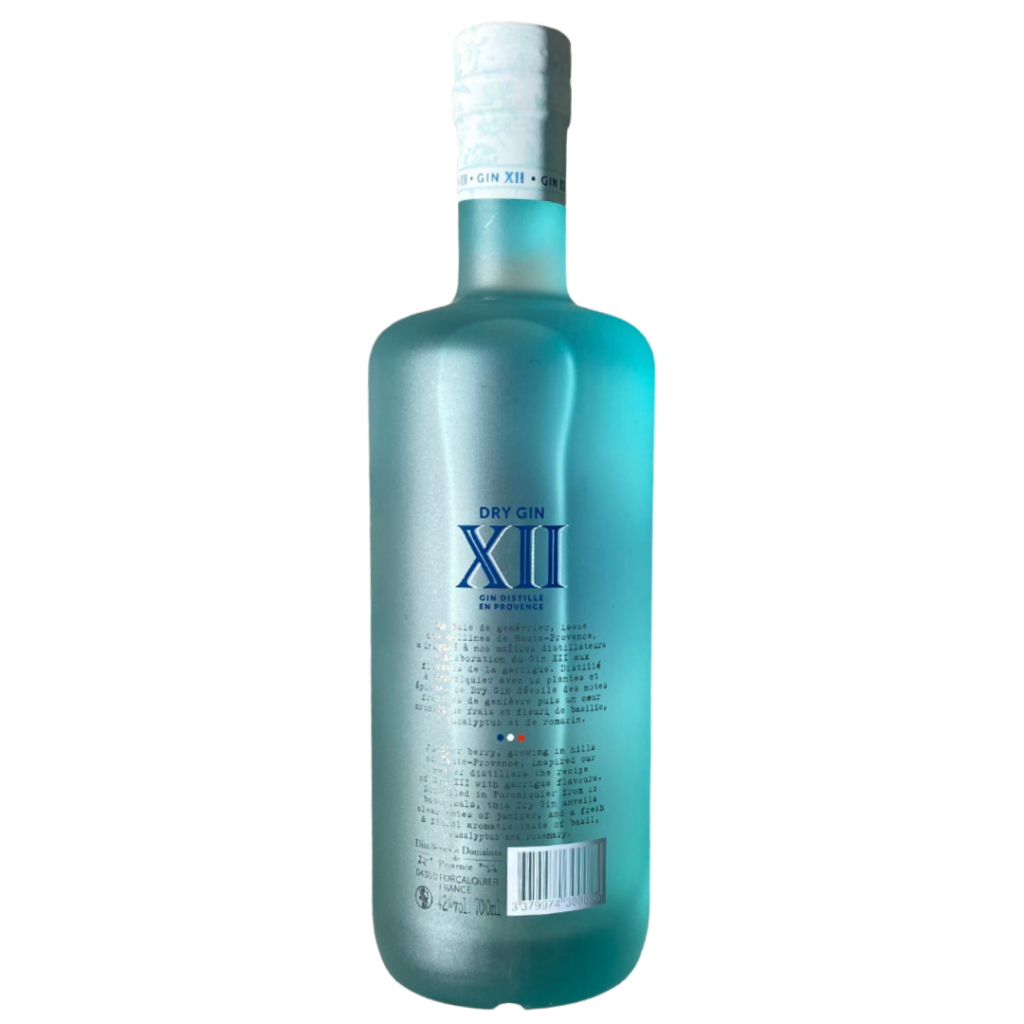 GIN XII, aux 12 plantes et épices - Olive et Raisin