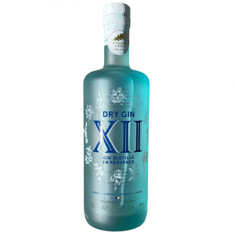 GIN XII, aux 12 plantes et épices - Olive et Raisin